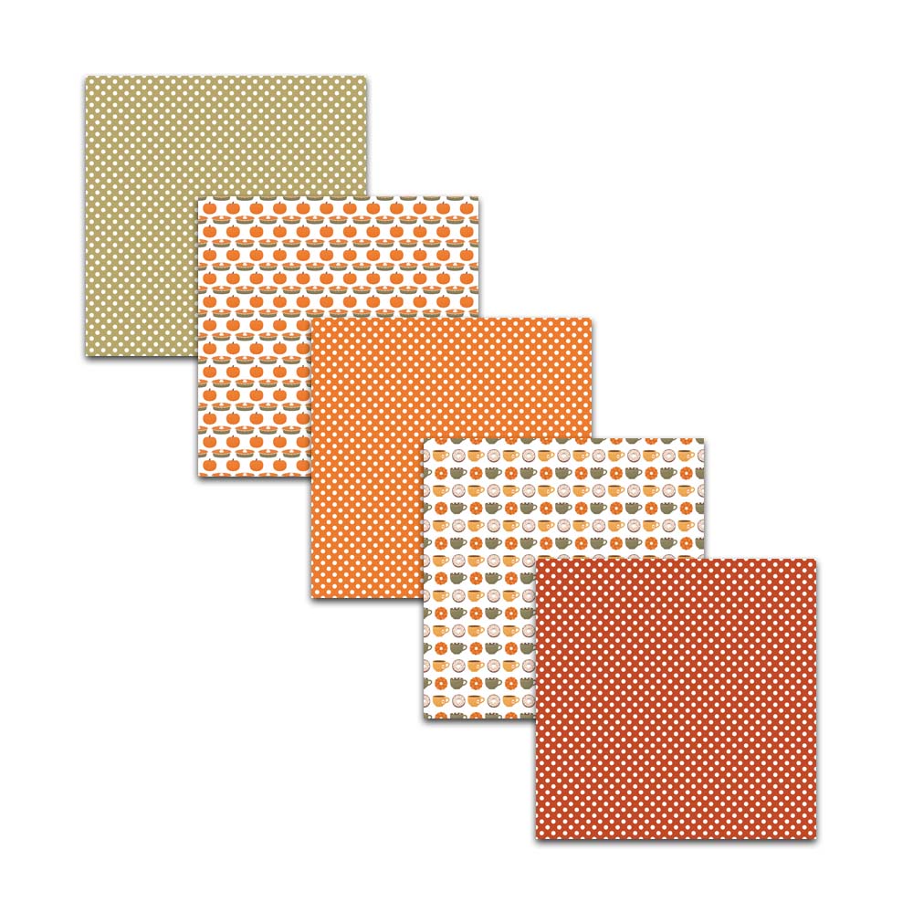 Fall Pumpkin Spice Digital Scrapbook Papers for Halloween and Thanksgi ...
