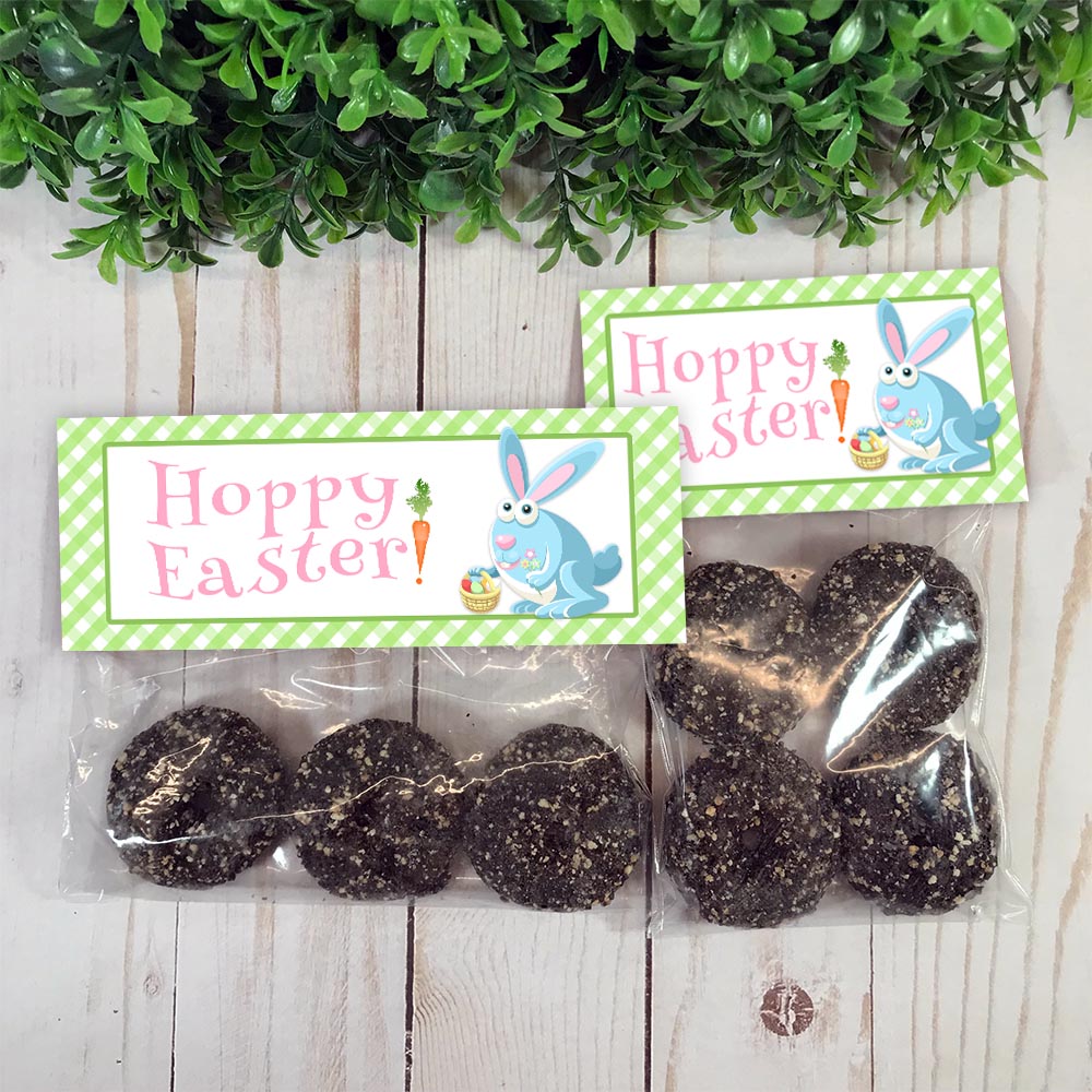 Hoppy Easter Bunny Treat and Candy Bag Toppers, Printable Easter Bag T ...