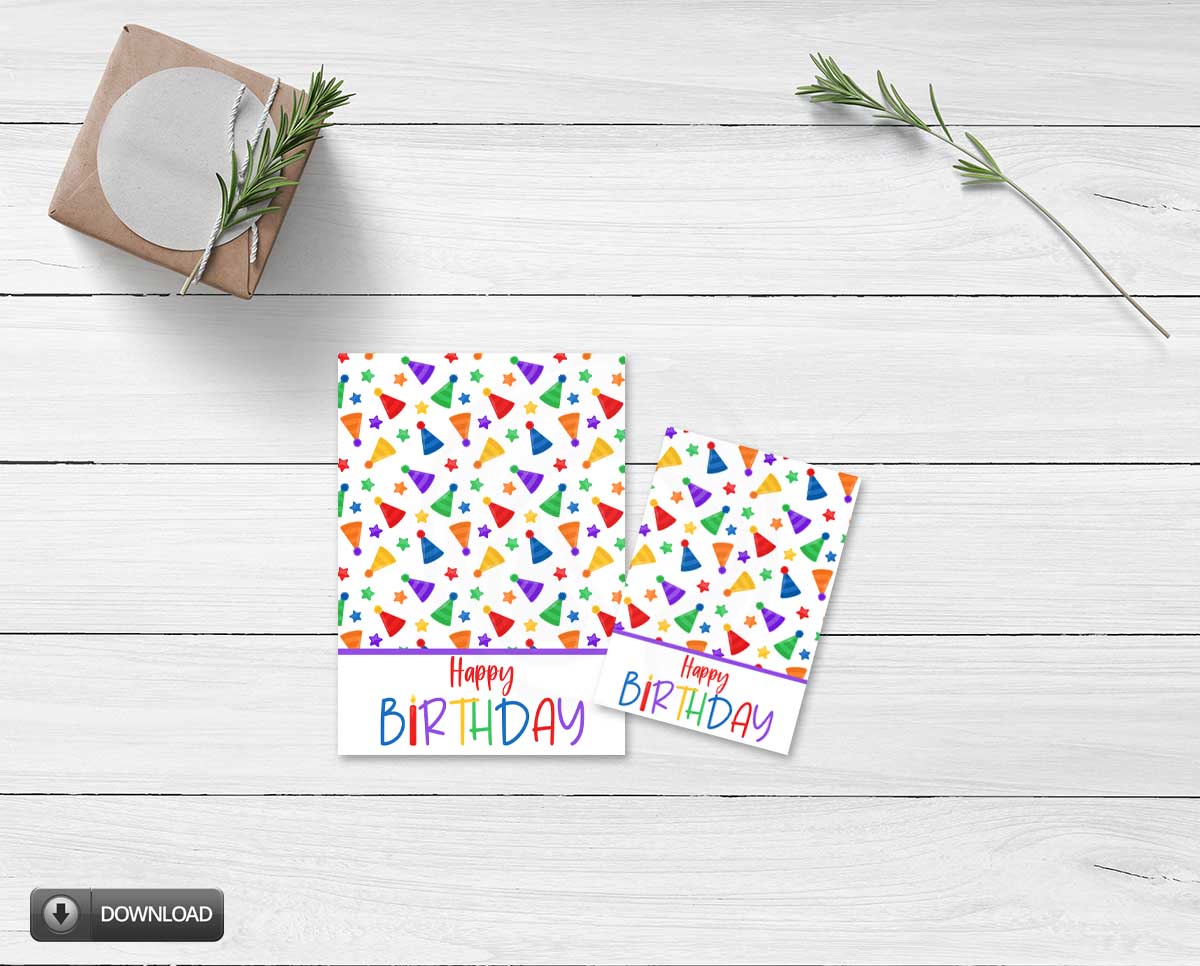 Happy Birthday Printable Mini and Large Cookie Cards – Your Paper Stash