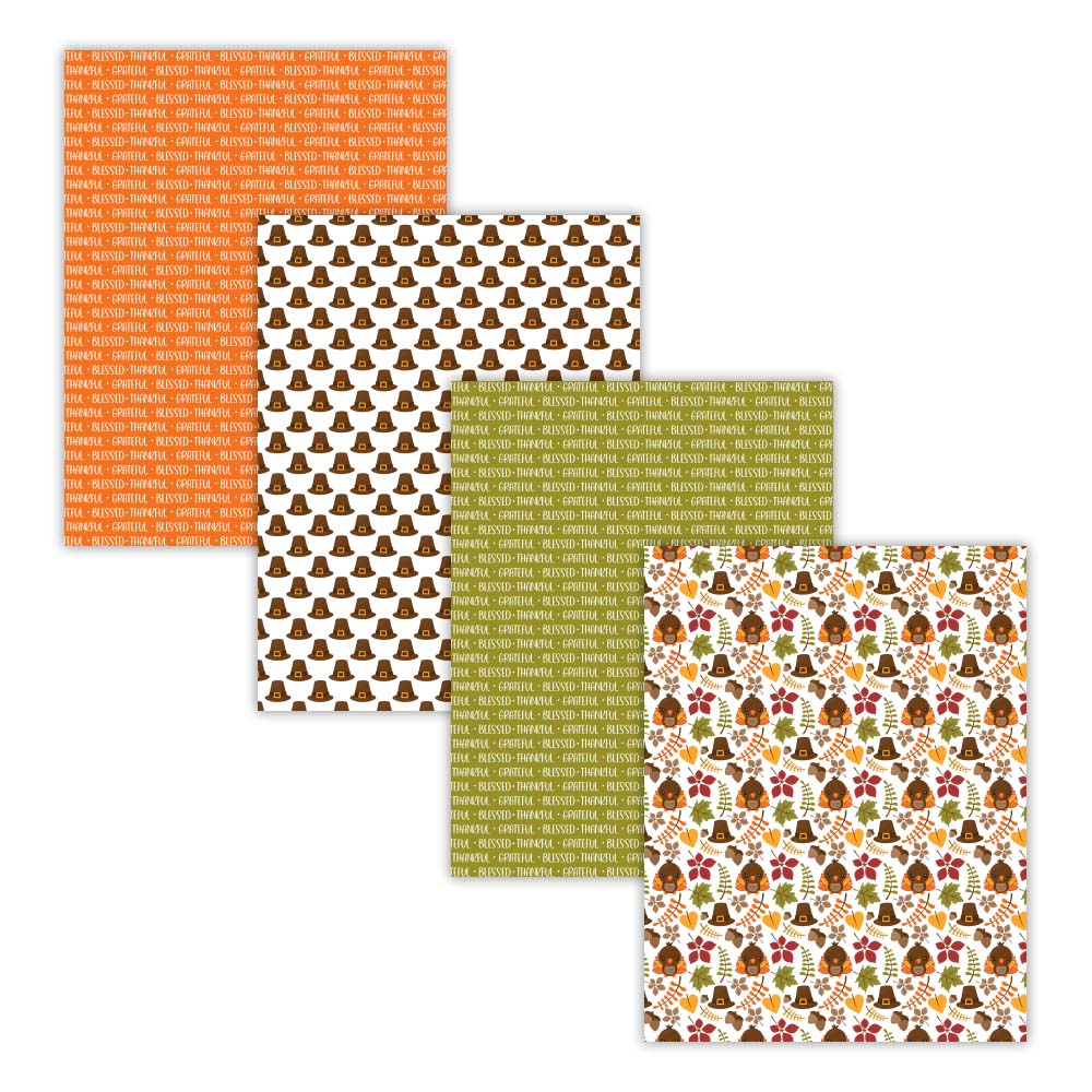 Printable Thanksgiving Digital Paper Backgrounds – Your Paper Stash
