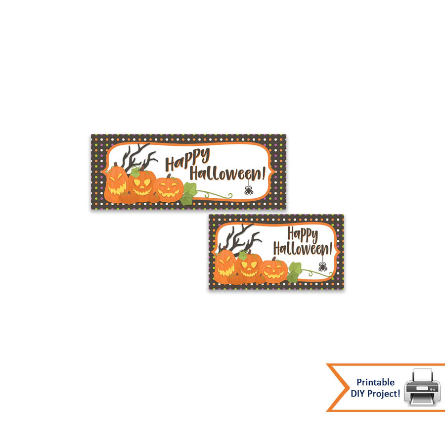 Halloween Pumpkin Candy Treat Bag Toppers for Halloween Parties and Ev ...