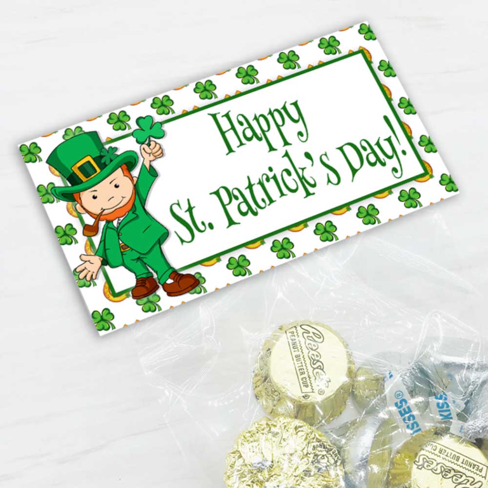 St. Patricks Day Leprechaun Treat Bag Toppers for Party Favors and Dec ...