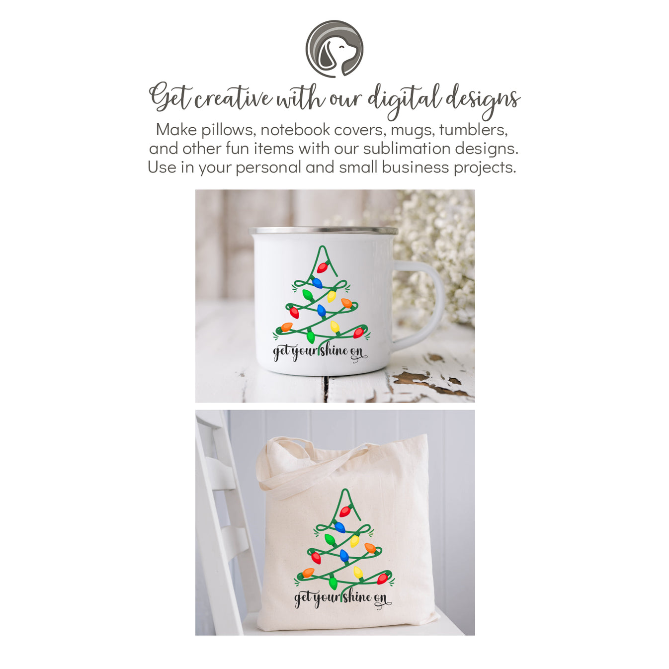 Christmas Tree Lights Sublimation PNG Design – Your Paper Stash