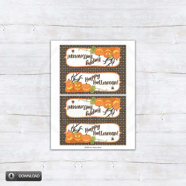 Halloween Pumpkin Candy Treat Bag Toppers for Halloween Parties and Ev ...