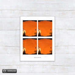 Halloween Haunted House Place and Tent Cards, Printable Halloween Part ...
