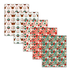 Printable Christmas Digital Papers Cookies Donut Patterns – Your Paper ...