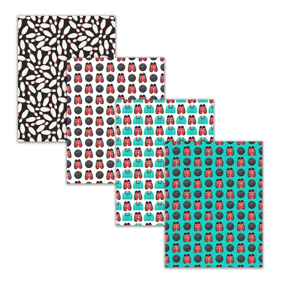 Printable Bowling Digital Paper Background Patterns – Your Paper Stash