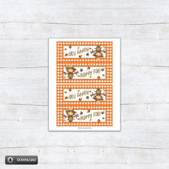 Happy Fall Scarecrow Printable Treat Bag Toppers – Your Paper Stash