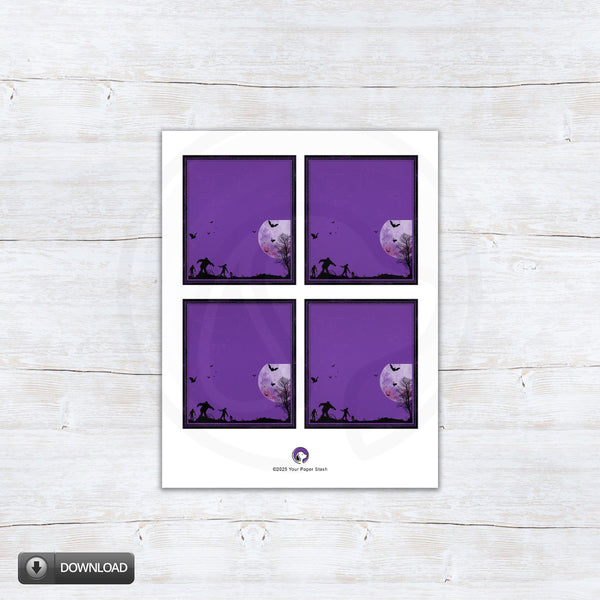 Printable Halloween Party Place Cards and Tent Cards, Walking Dead Esc ...