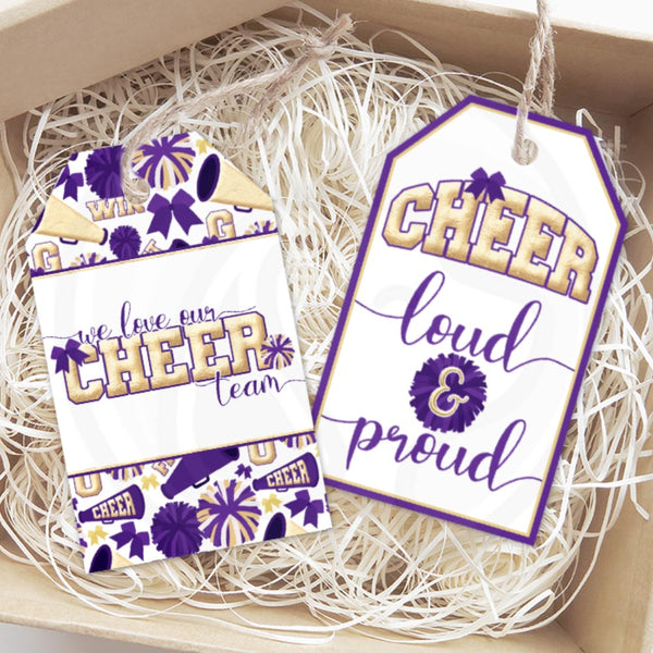 Cheer Team Treat Bag Topper & Gift Tag Printable – Cheerleader Party F ...