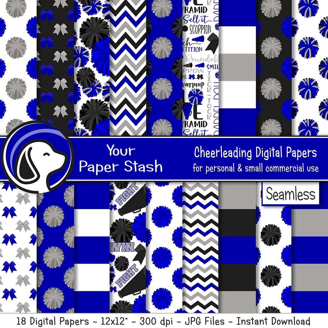 Blue Scrapbook Paper