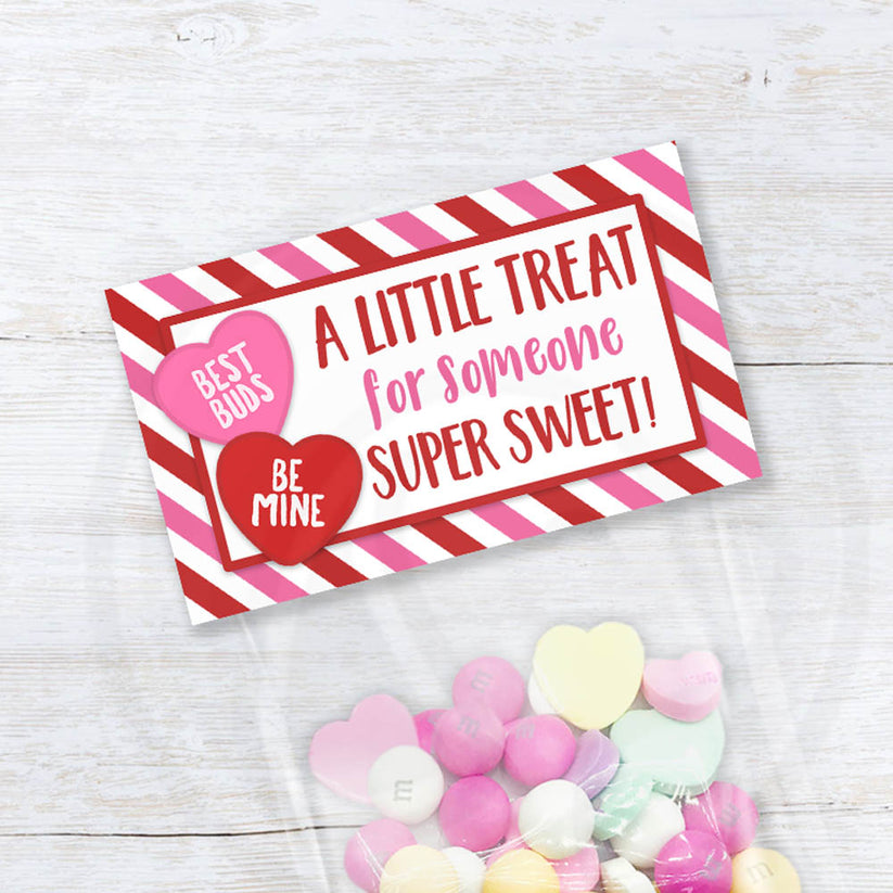Valentine's Day Conversation Heart Candy Bag Toppers – Your Paper Stash