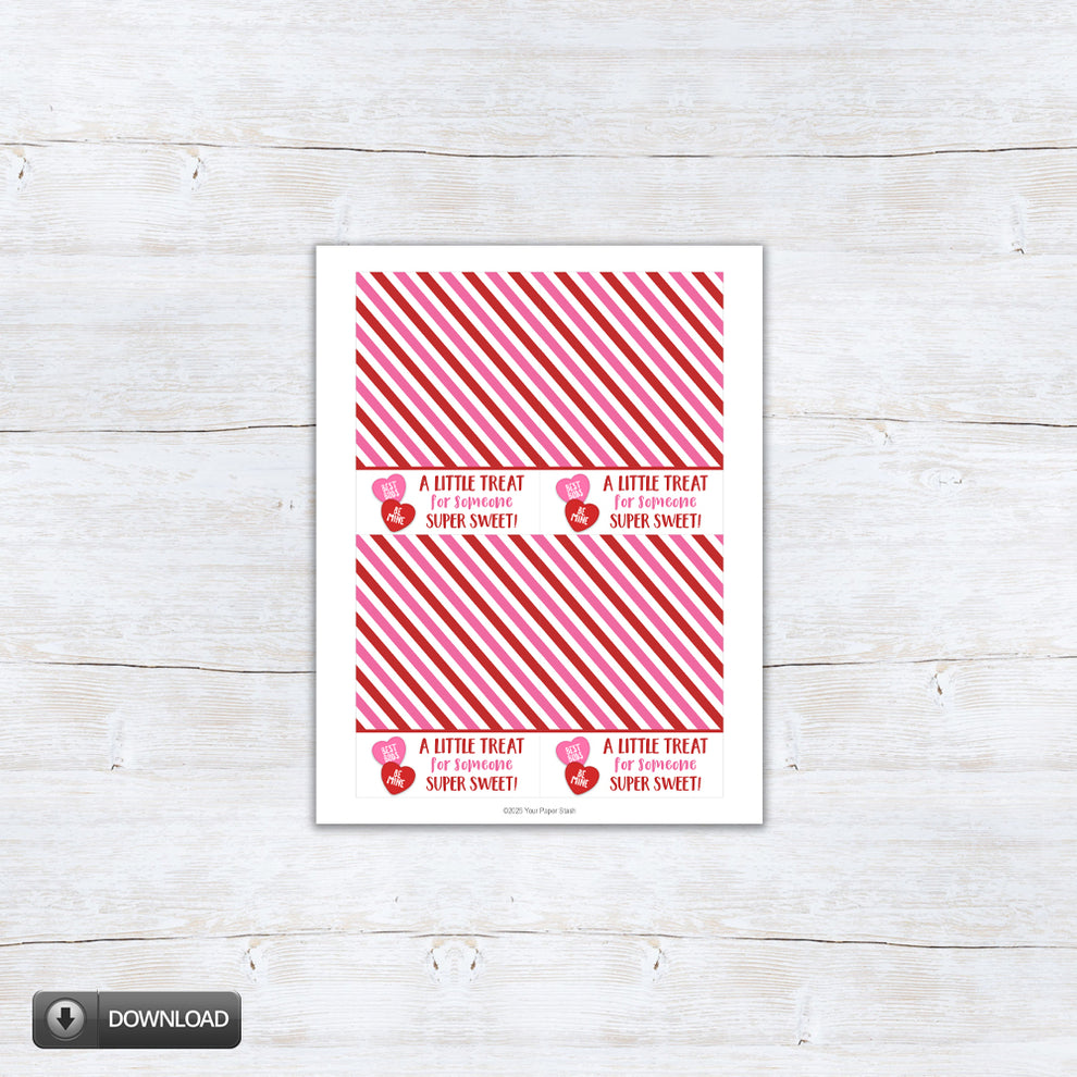 Valentine's Day Printable Cookie or Note Cards – Your Paper Stash