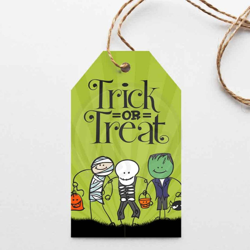 Happy Halloween Trick or Treat Boo Printable Gift Tags – Your Paper Stash