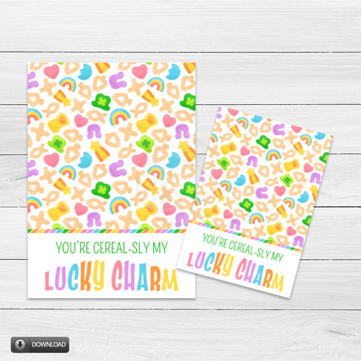 Printable St. Patrick's Day Mini and Large Cookie Cards – Your Paper Stash