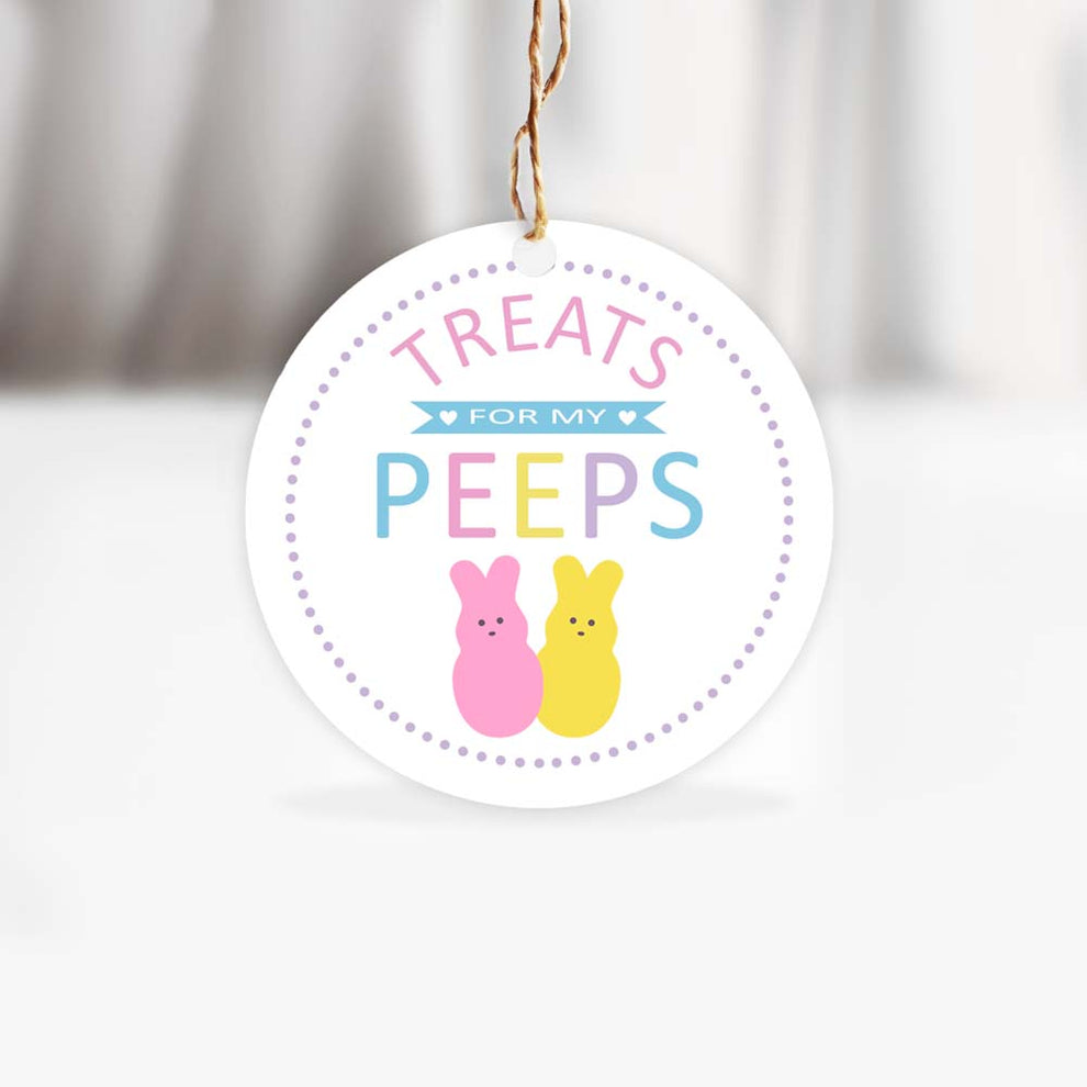 Printable Easter Gift Tags & Bag Toppers / Treats For My Peeps – Your ...