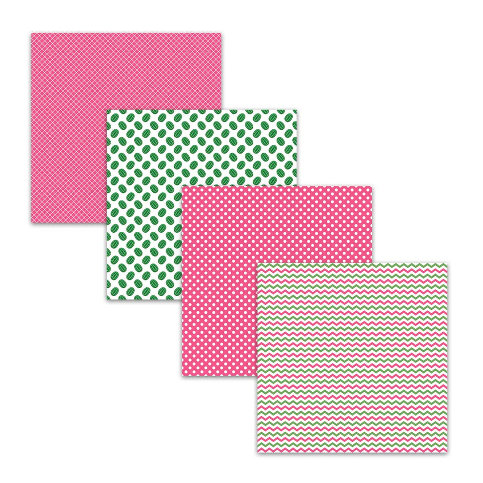 Watermelon Digital Papers And Backgrounds for Summer Scrapbook Pages ...