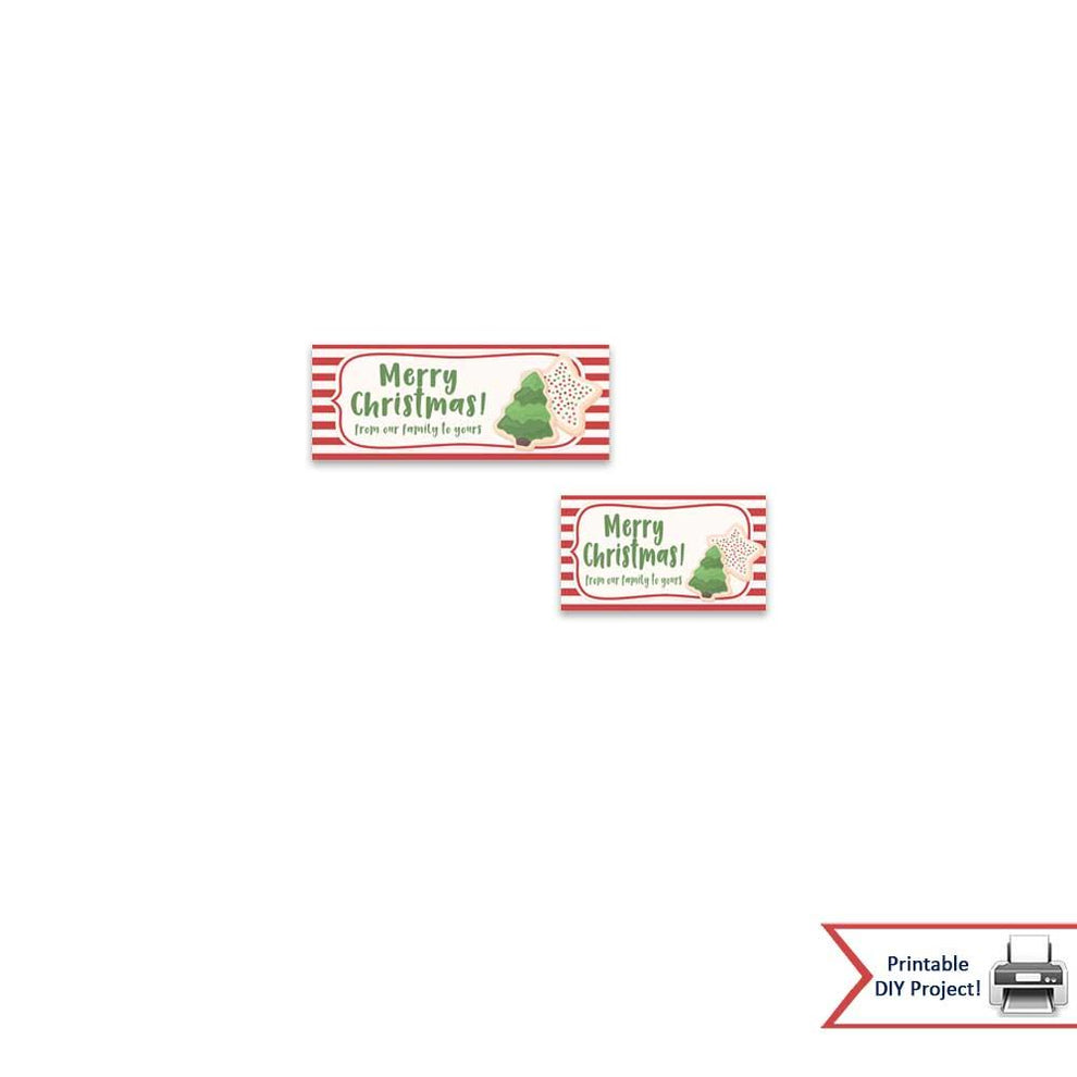 Christmas & Holiday Cookie Bag Toppers | Christmas Party Favor Bag Top ...