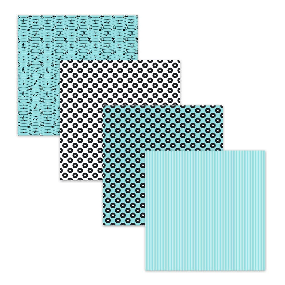 50s Retro Sock Hop Digital Scrapbook Paper & Backgrounds – Your Paper Stash