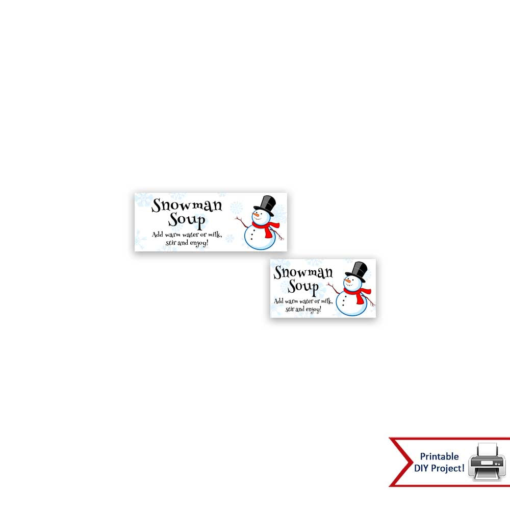 Snowman Soup Bag Toppers For Christmas & Winter Parties – Your Paper Stash