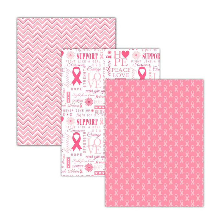 Breast Cancer Awareness Digital Paper Pack – Pink Ribbon Support Patte ...