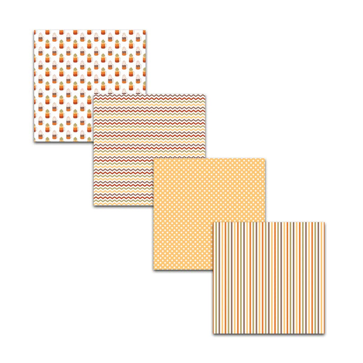 Fall Pumpkin Spice Digital Scrapbook Papers for Halloween and Thanksgi ...