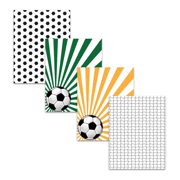 8.5x11 Green Gold Soccer Football Sports Digital Scrapbook Papers ...