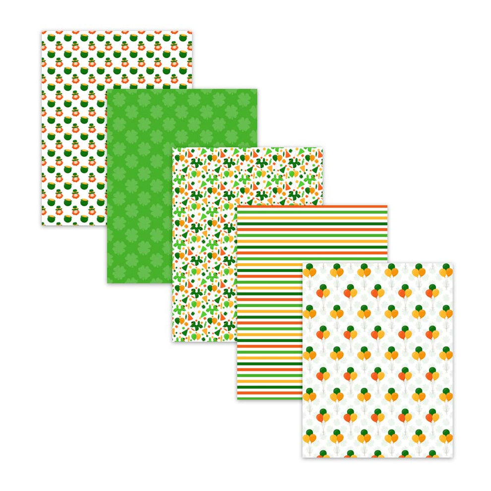 8.5x11" St. Patrick's Day Printable Digital Paper and Backgrounds ...