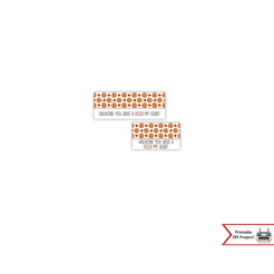 Valentine Treat Bag Toppers / You Have A Pizza My Heart – Your Paper Stash